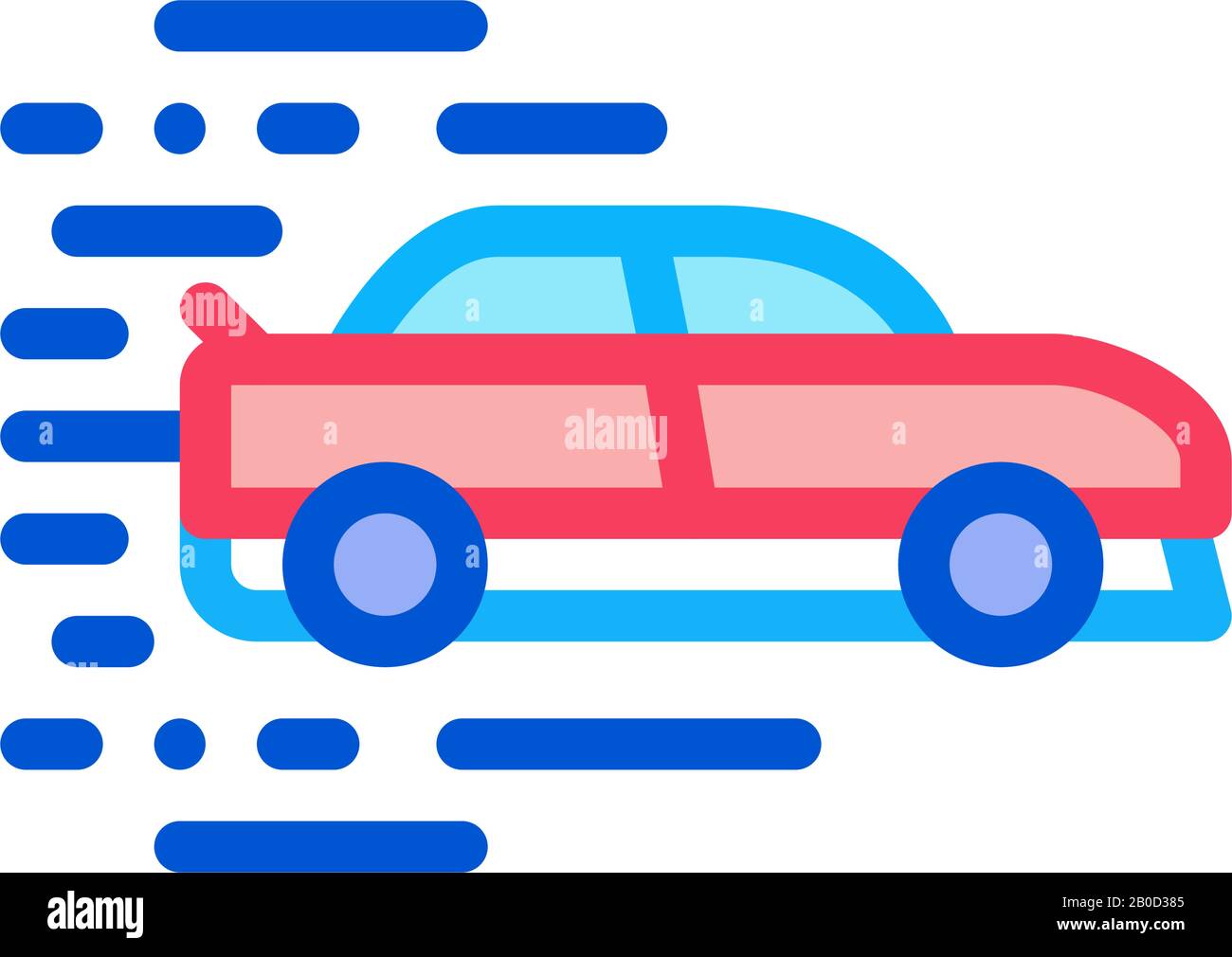 Car High Speed Icon Vector Outline Illustration Stock Vector Image ...