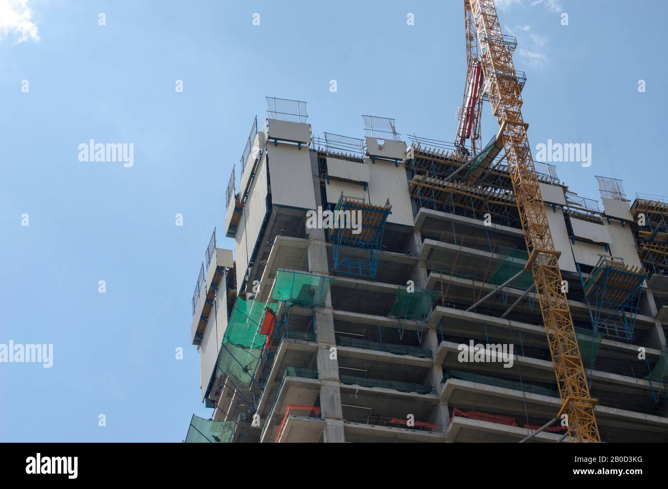Construction of the Big Building Stock Photo - Alamy
