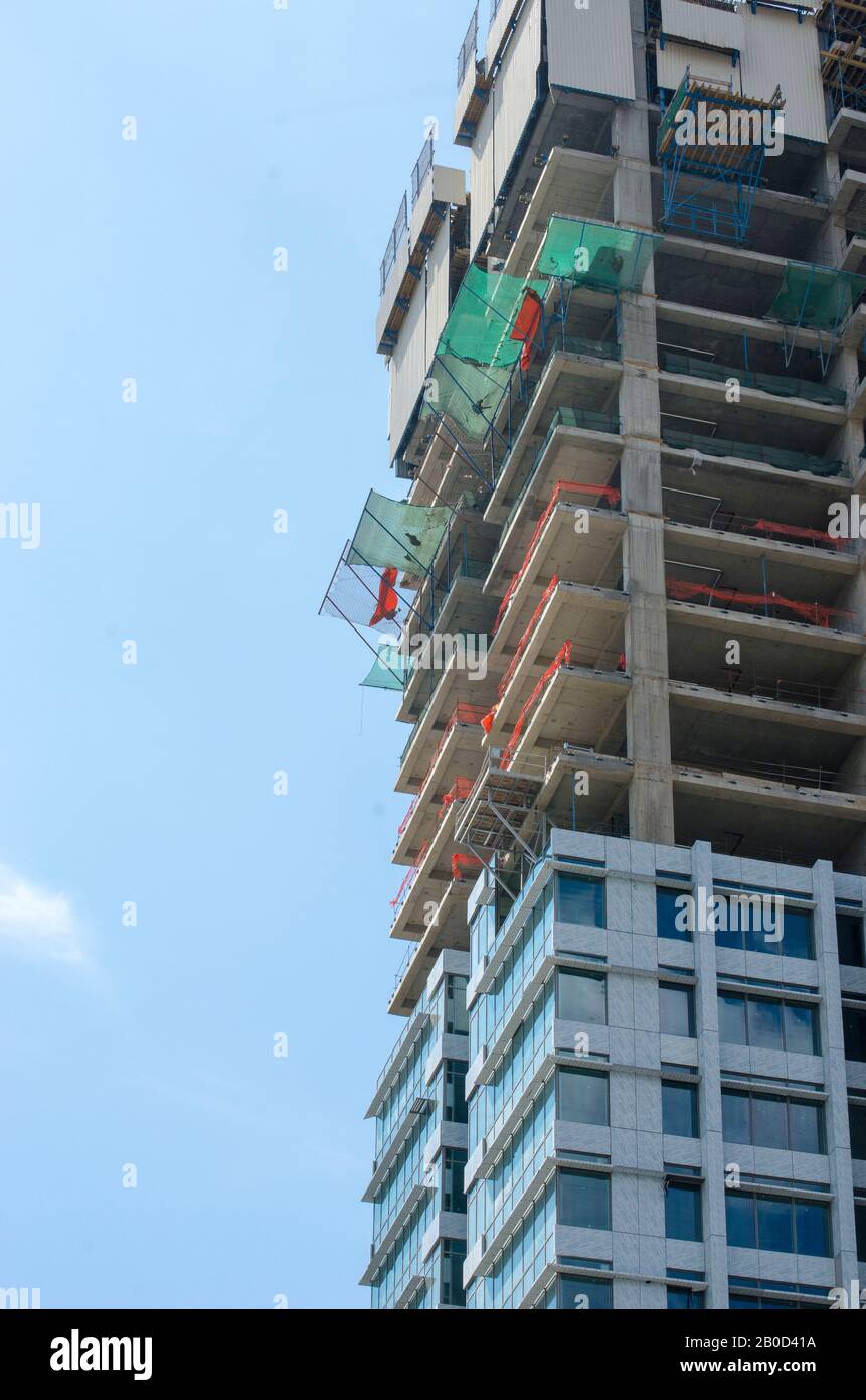 Construction of the Big Building Stock Photo - Alamy