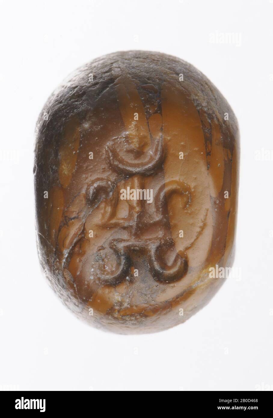 symmetrical monogram with star in moon, stamp seal, jasper, Color ...