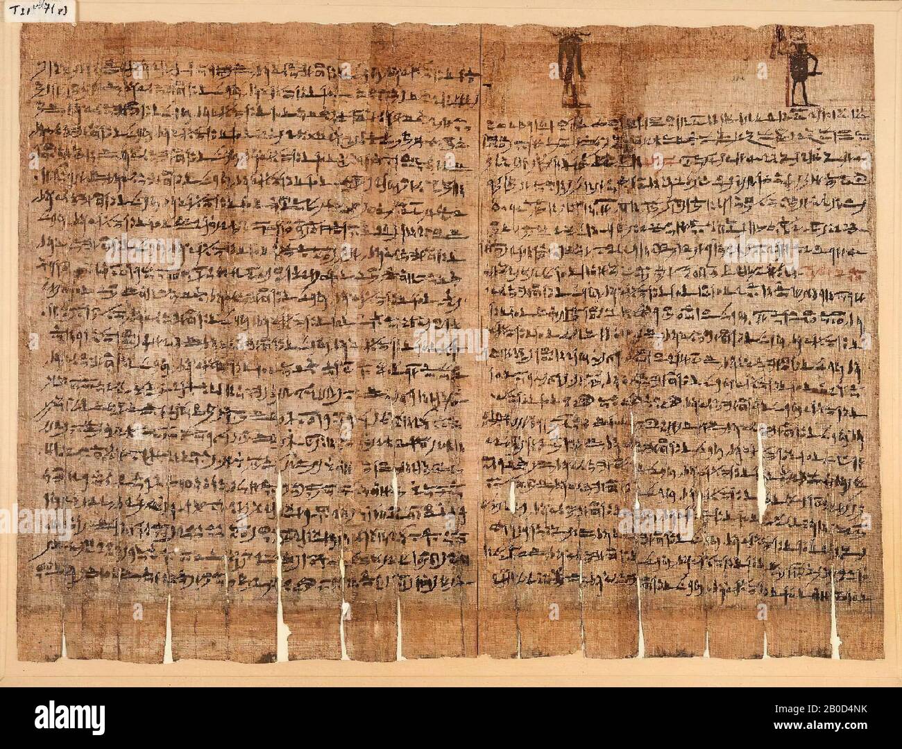 Egypt, handwriting, hieratic, papyrus, 33.5 x 46 cm Stock Photo - Alamy