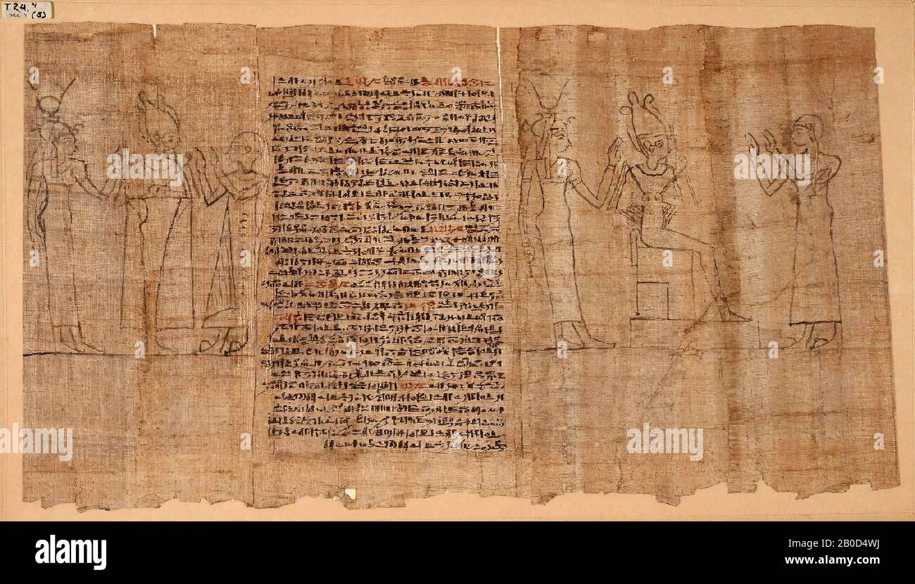 Egypt, handwriting, hieratic, papyrus, 30.5 x 55 cm Stock Photo - Alamy