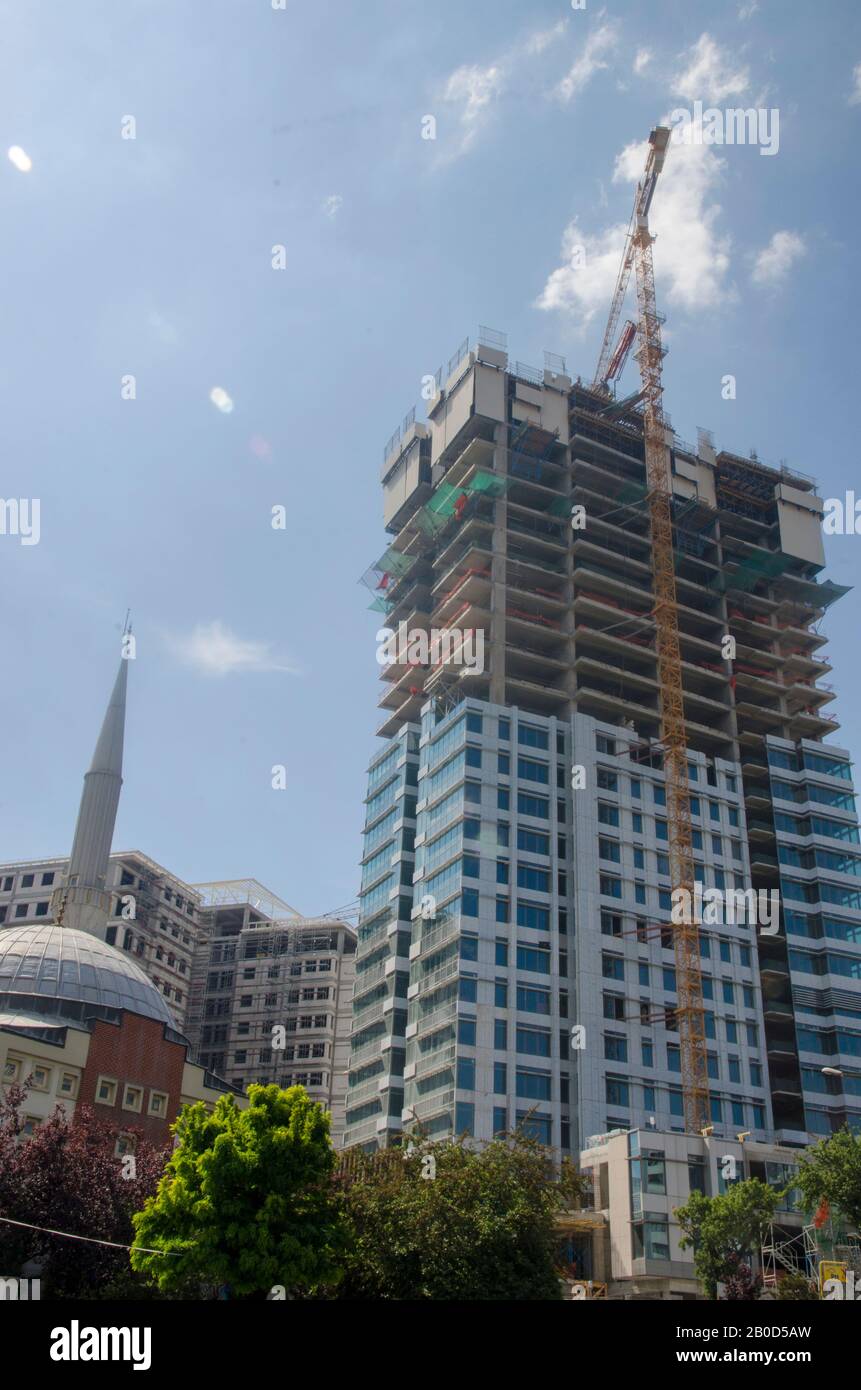 Construction of the Big Building Stock Photo - Alamy