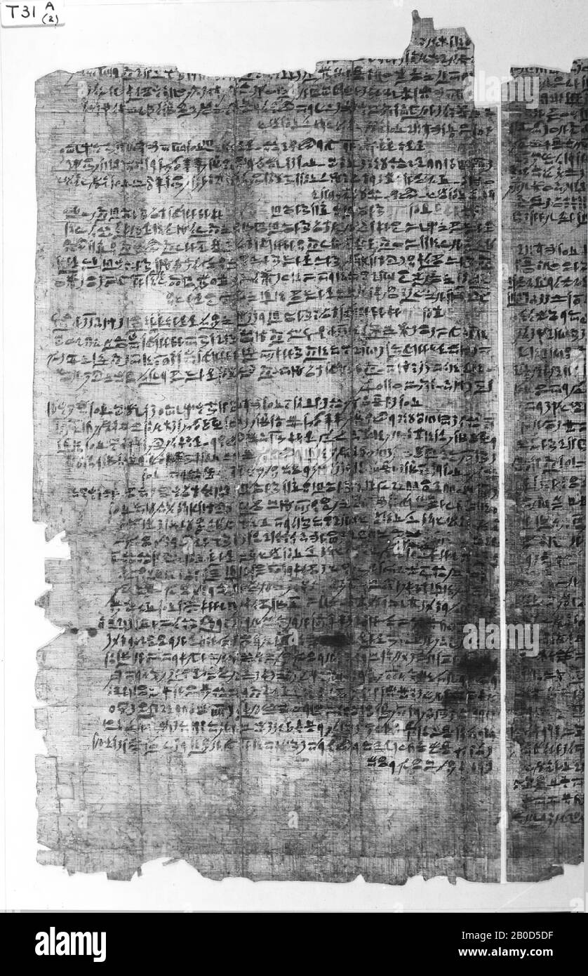 Egypt, handwriting, hieratic, papyrus, 41.5 x 39 cm Stock Photo - Alamy