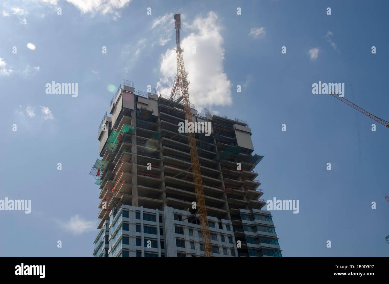 Construction of the Big Building Stock Photo - Alamy