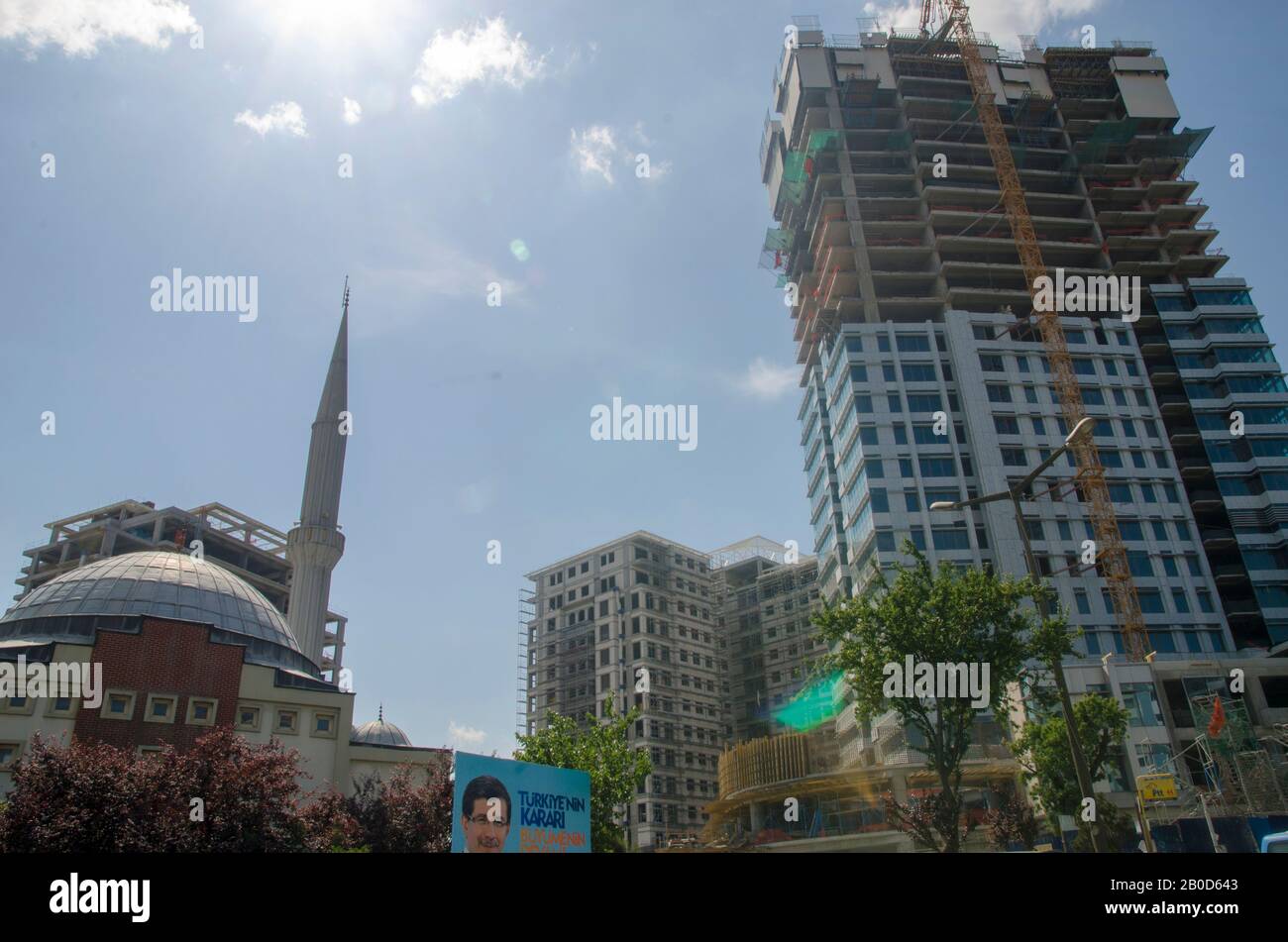 Construction of the Big Building Stock Photo - Alamy