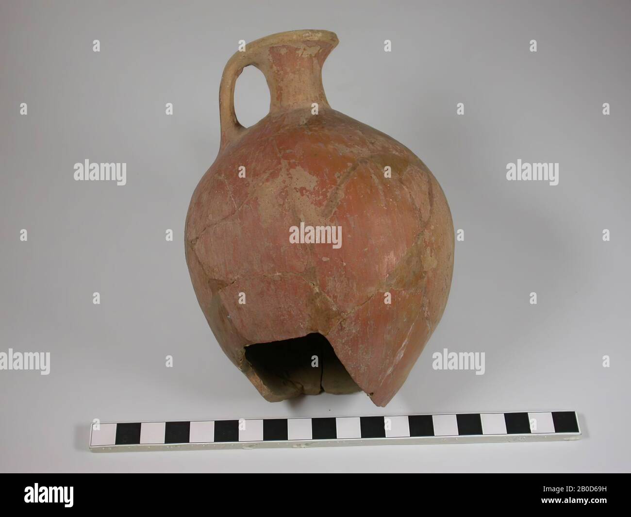 The underside is missing. The jar is spherical and has a narrow rather ...