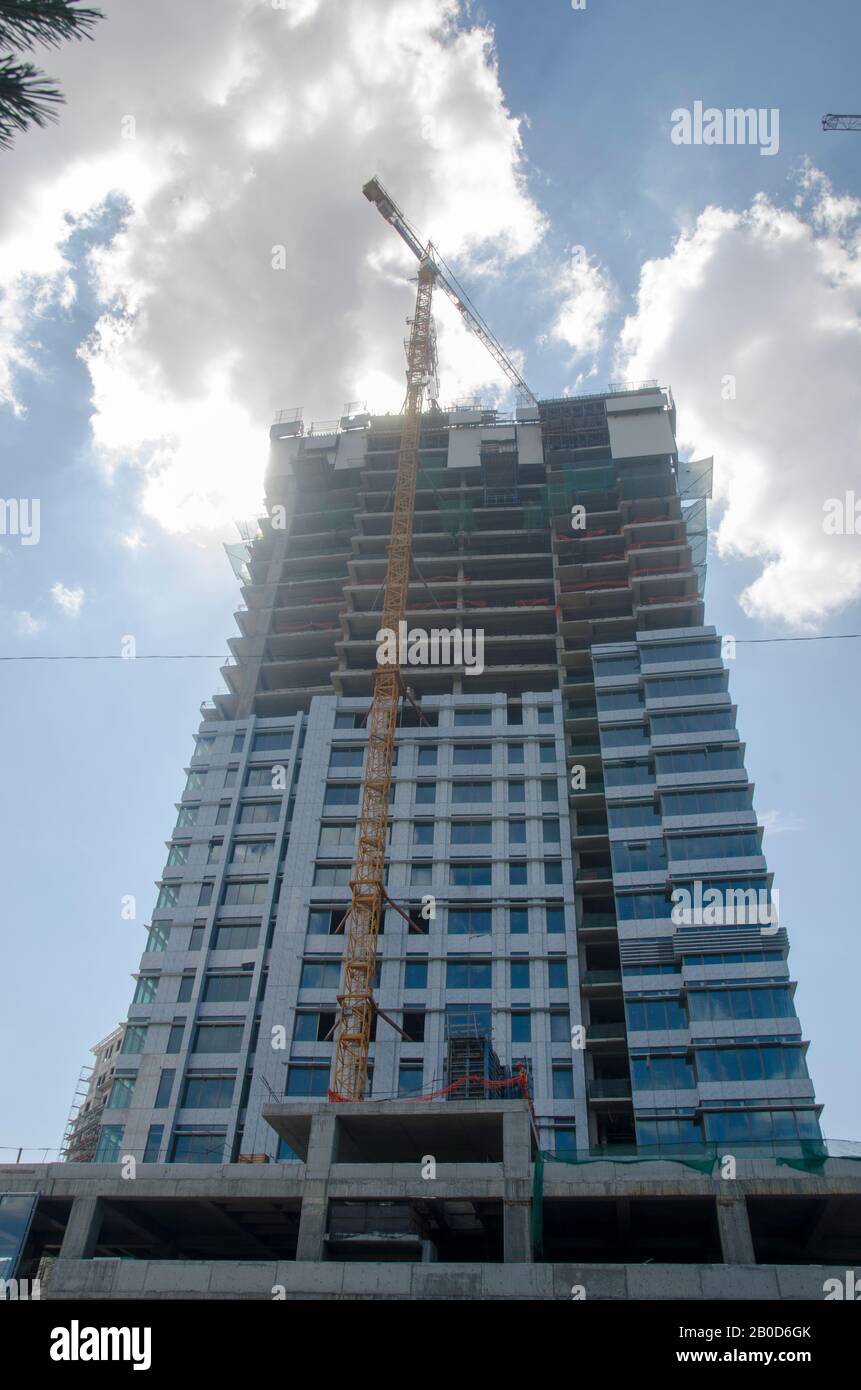 Construction of the Big Building Stock Photo - Alamy