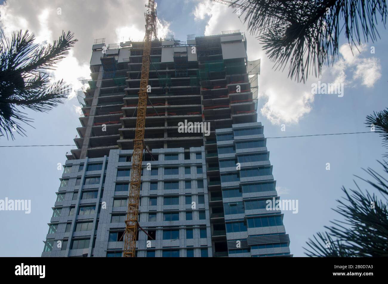 Construction of the Big Building Stock Photo - Alamy