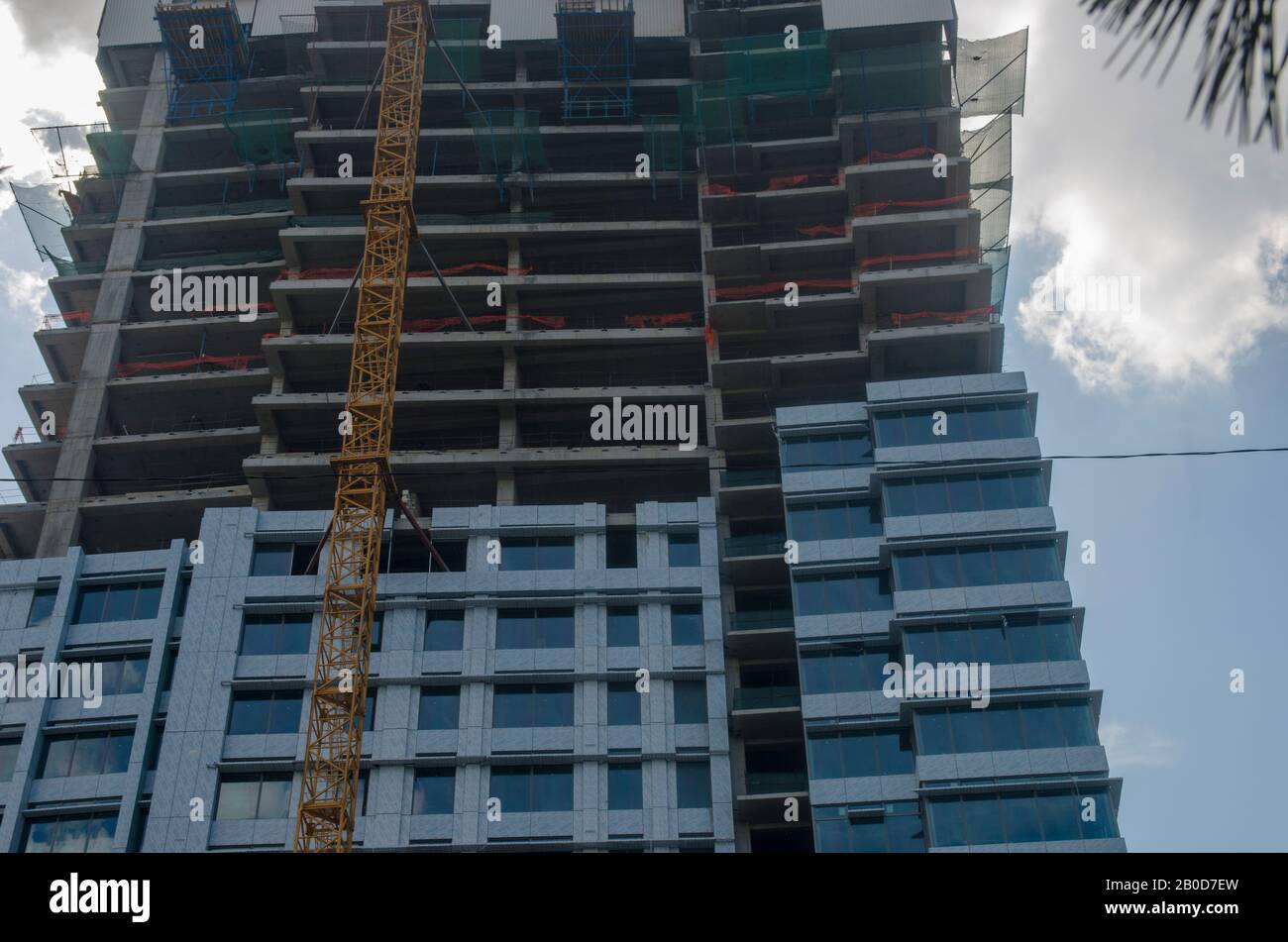 Construction of the Big Building Stock Photo - Alamy