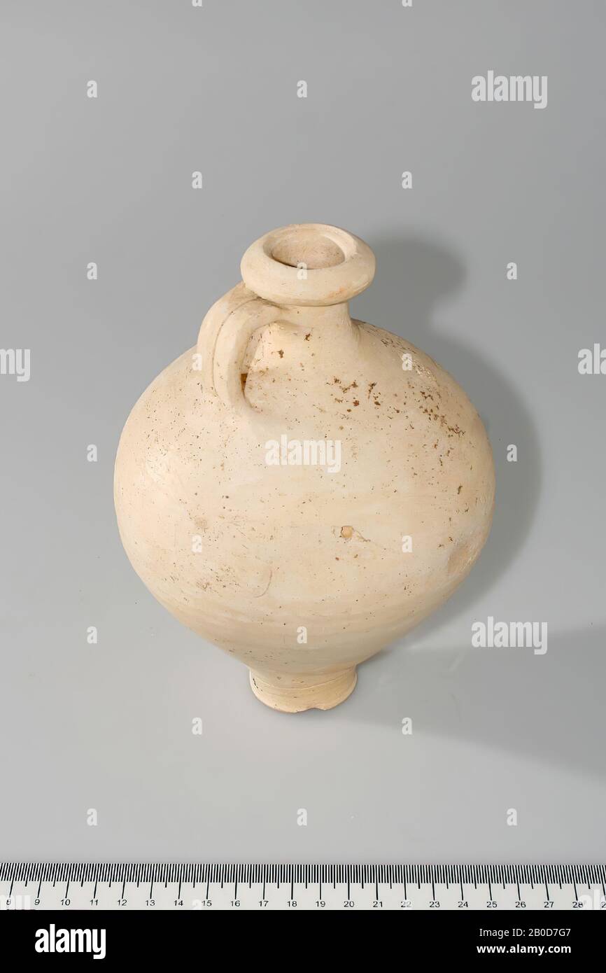 Pipes jug with 2-hole ear and puncture hole, jug, earthenware, roman ...