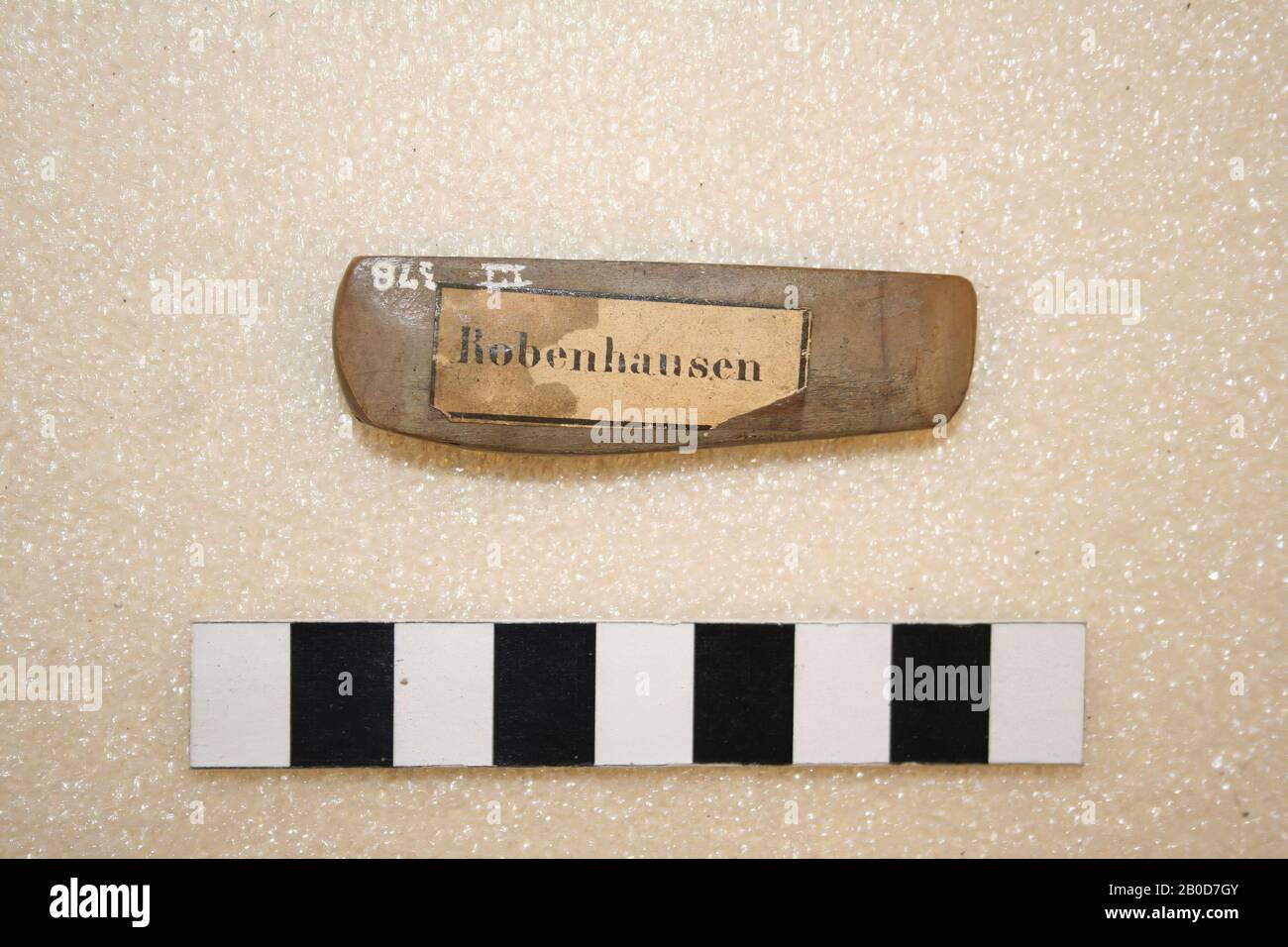 Ax of bone, ax, organic, bone, l: 5.9 cm, br: 1.7 cm, prehistory ...