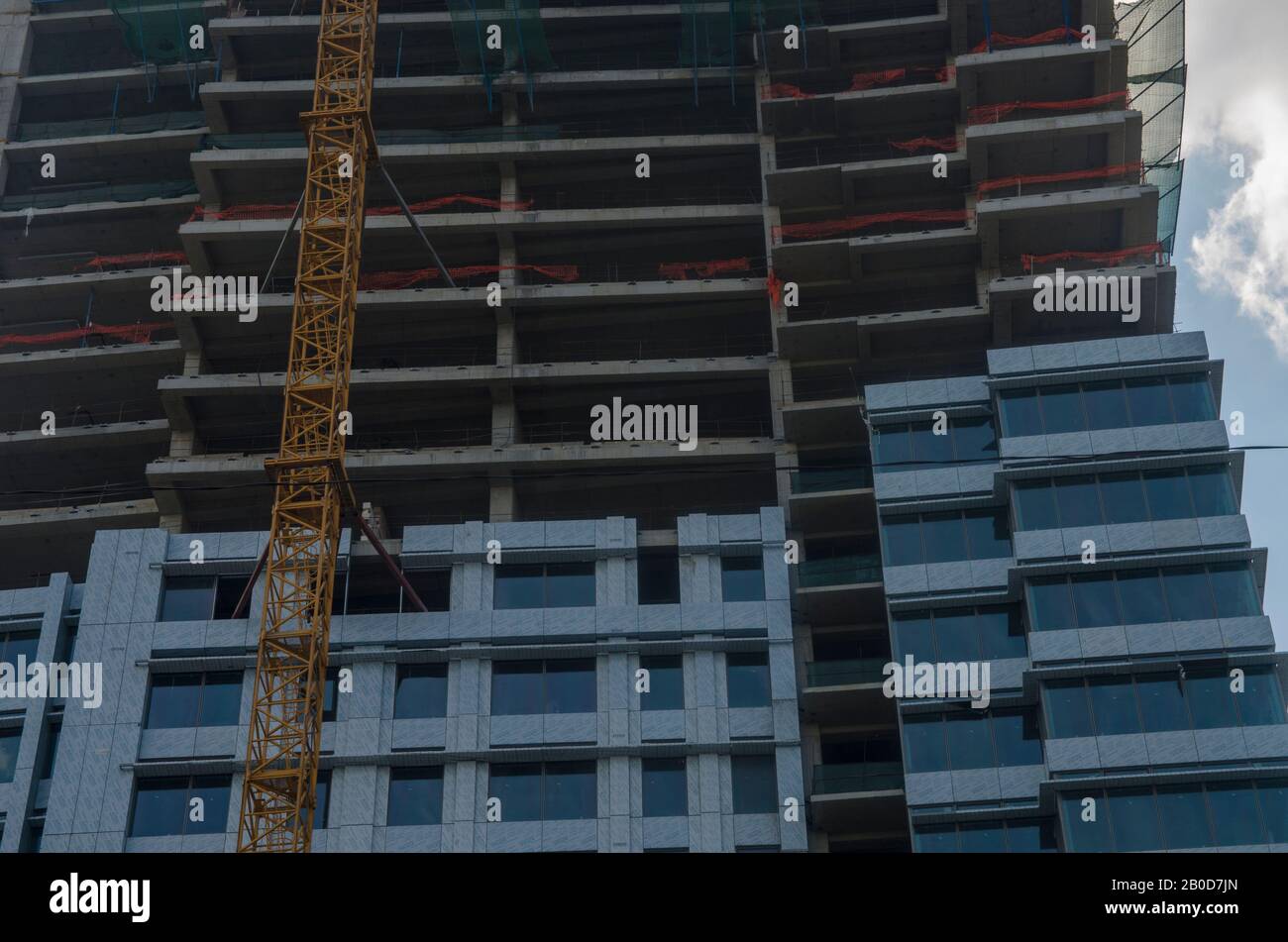 Construction of the Big Building Stock Photo - Alamy