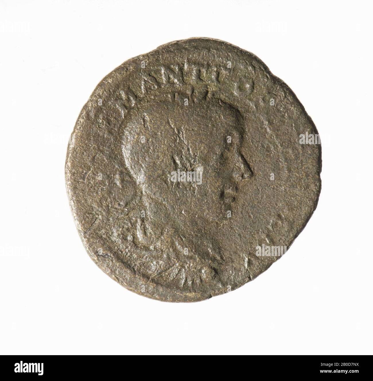 Obverse: Gordian, on the right, honored, dressed with kuras. Worn, well ...