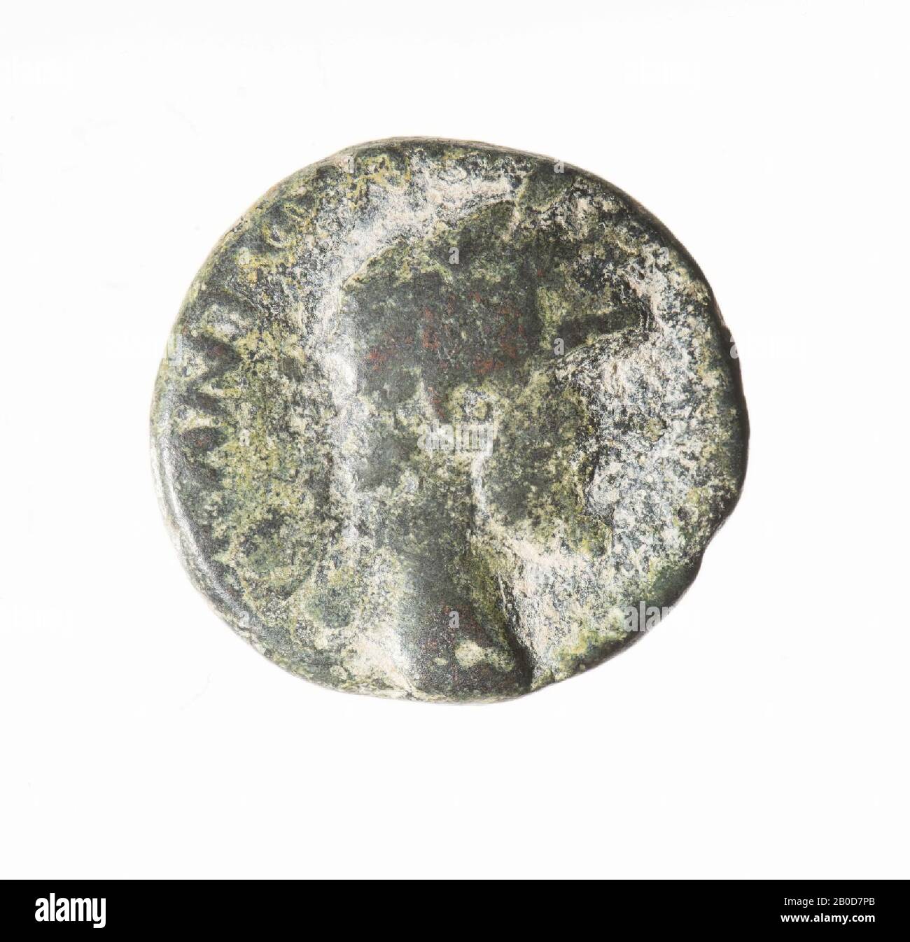 Obverse: Antoninus Pius, right, honored. Worn, remains of Greek ...
