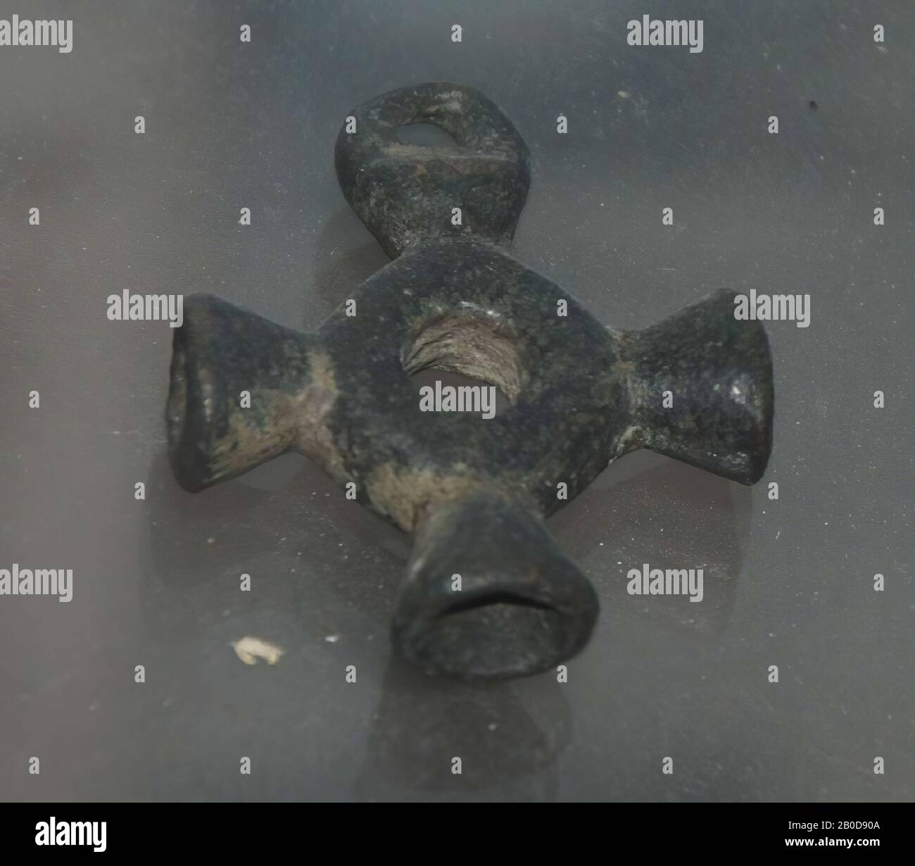 pendant, cross, pendant, bronze, 3,5 x 4 cm, Coptic Period, Egypt Stock ...