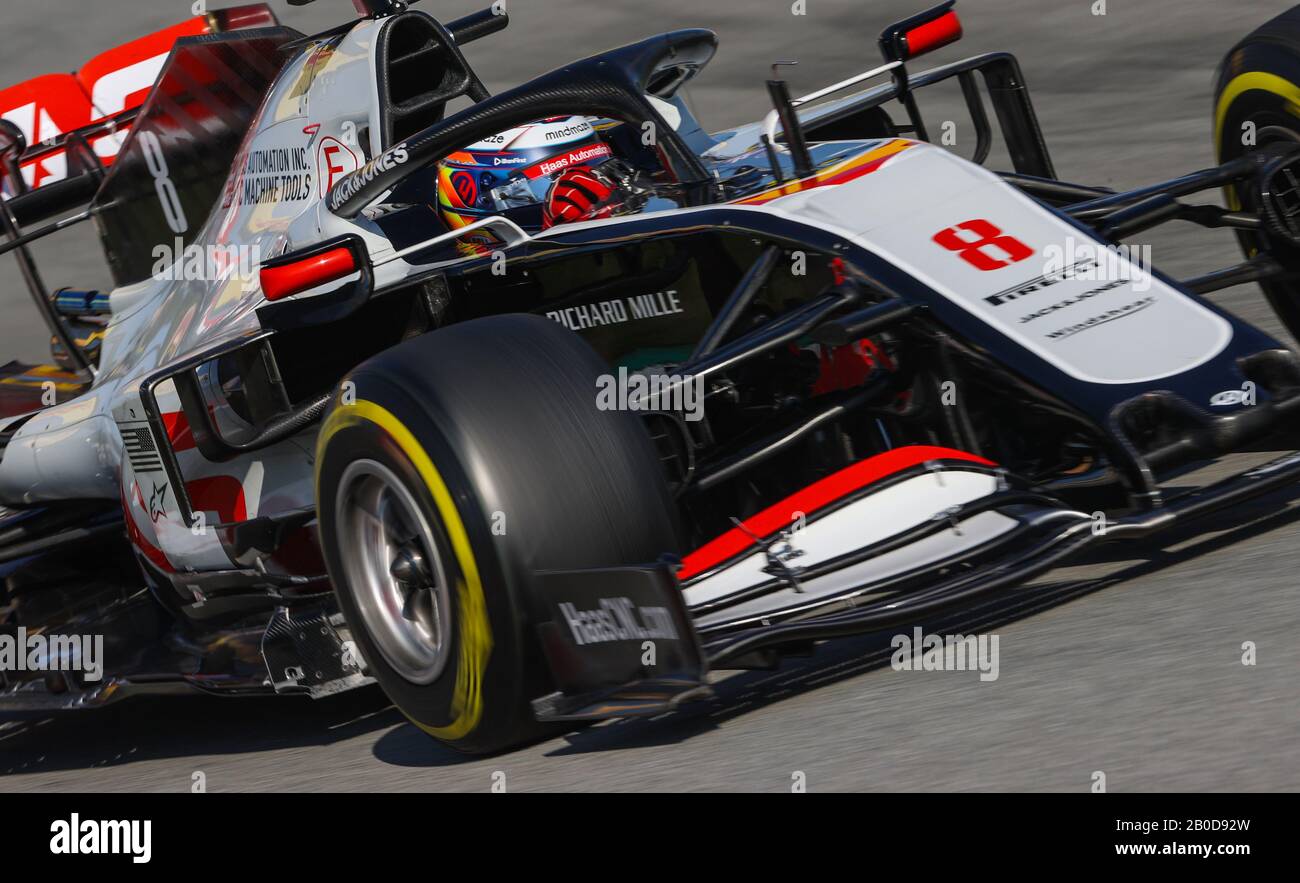 Haas' Romain Grosjean during day two of pre-season testing at the ...