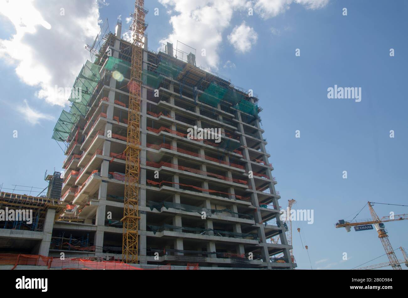 Construction of the Big Building Stock Photo - Alamy