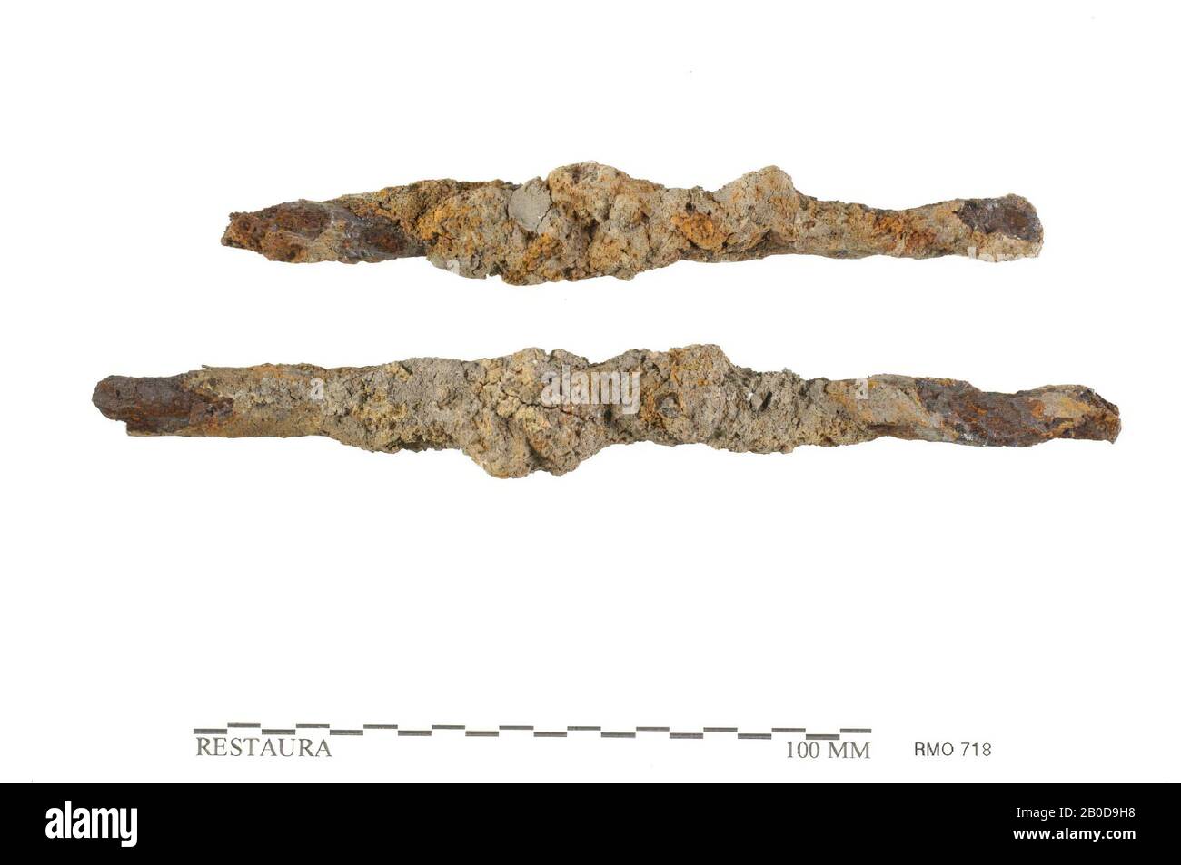 parts of rod, square, twisted, rod sections, square, knotted, iron, 15. ...