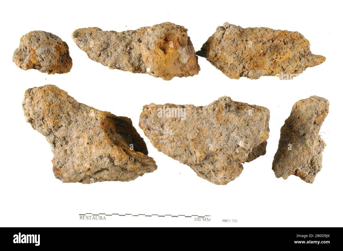 parts of boat hook and fragment, parts of boat hook and fragment, iron ...