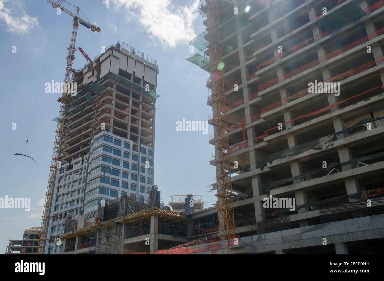 Construction of the Big Building Stock Photo - Alamy