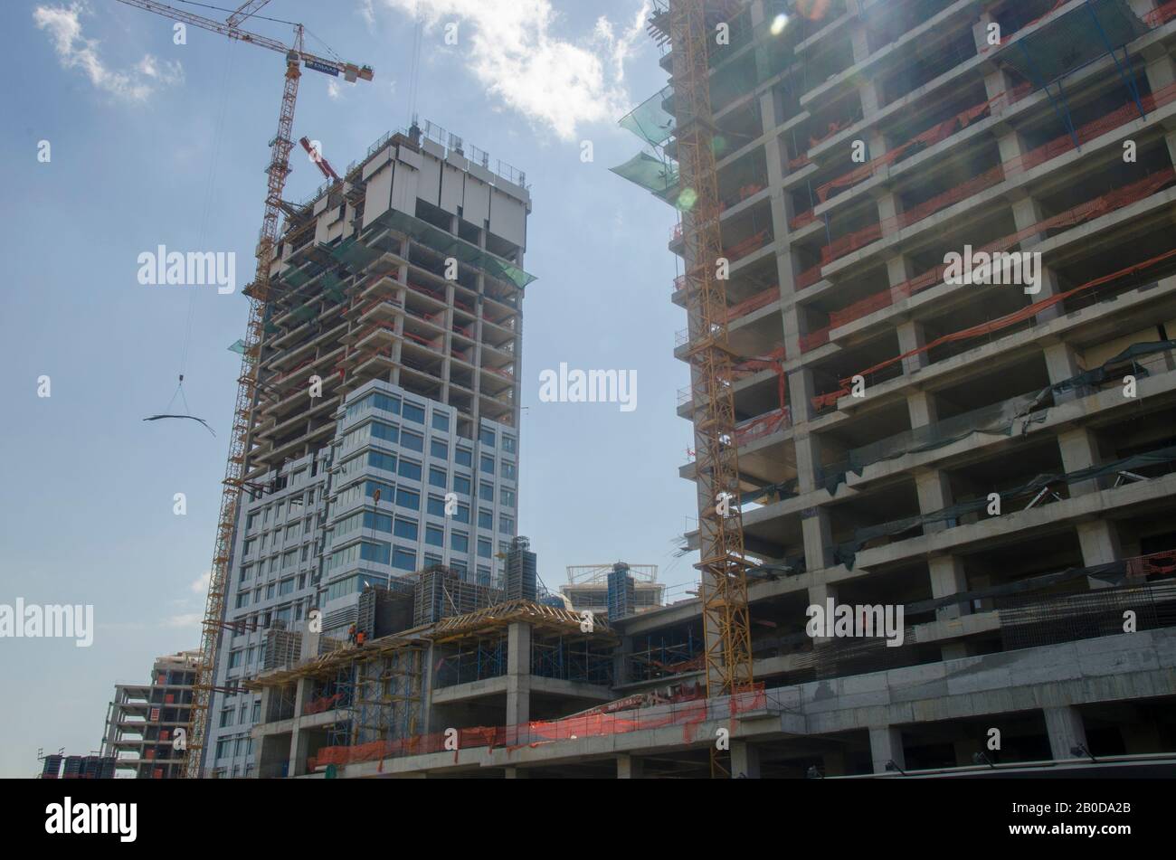 Construction of the Big Building Stock Photo - Alamy