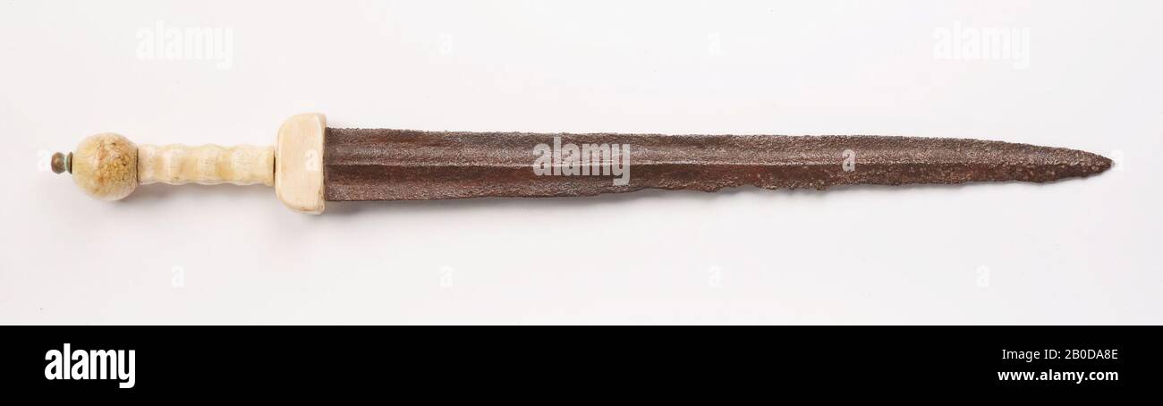sword, handle, blade, sword, bronze, ivory, length: 54 cm, Roman Period ...