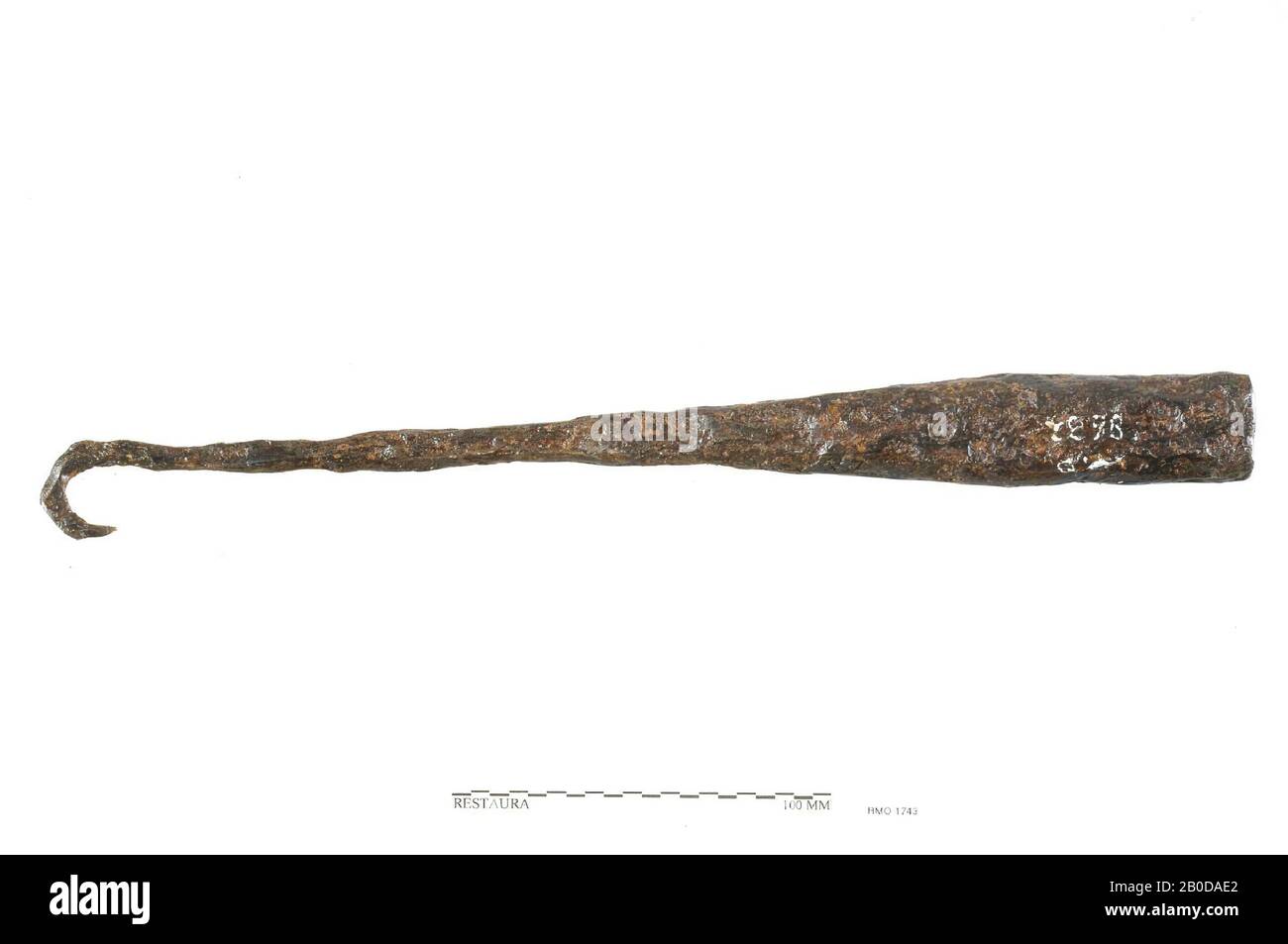 clapper or flail, clapper or flail, iron, 31.5 x 3.0 cm, x, Netherlands ...