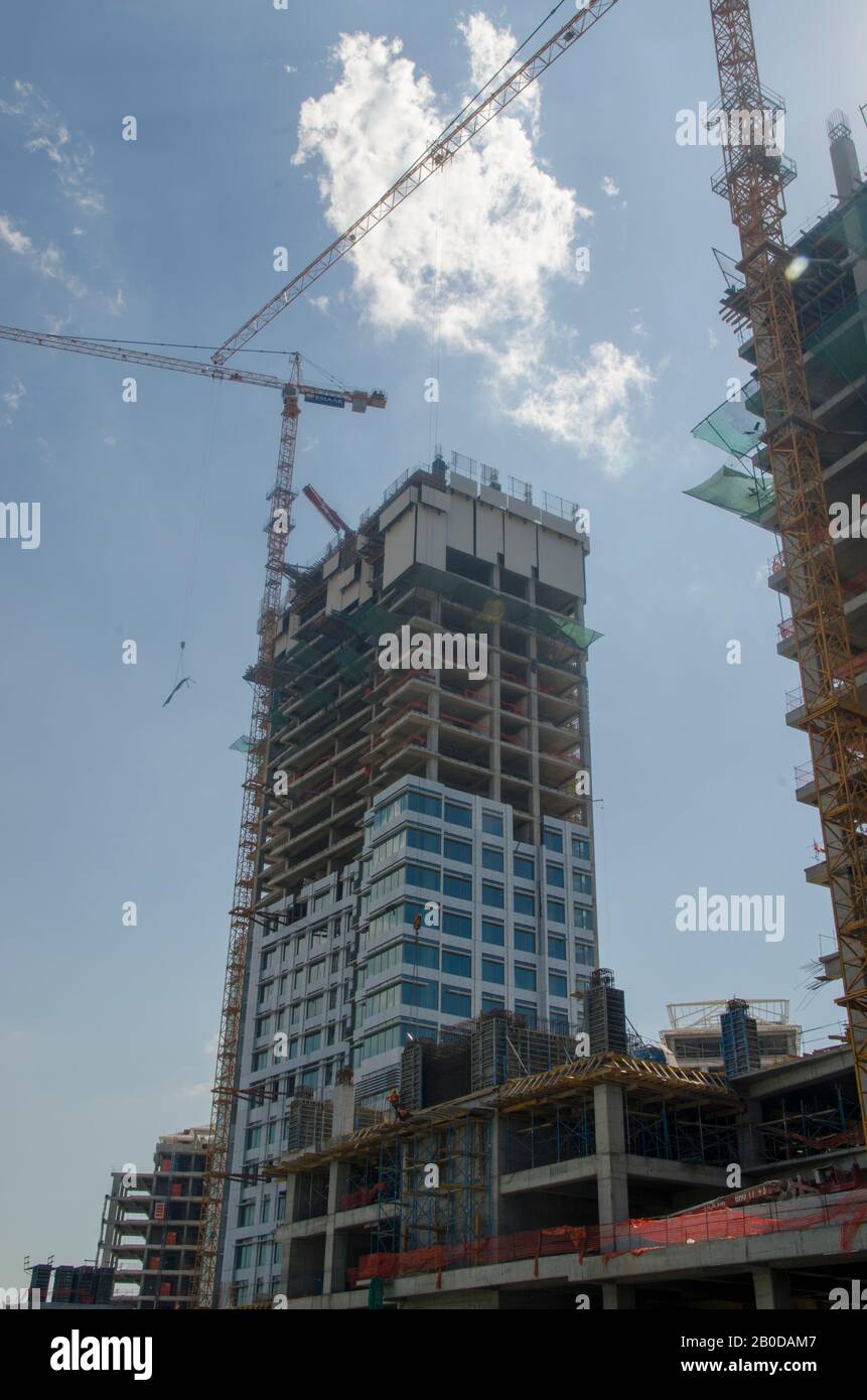 Construction of the Big Building Stock Photo - Alamy