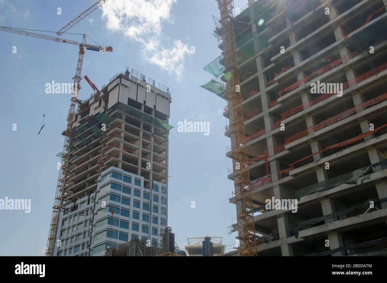 Construction of the Big Building Stock Photo - Alamy