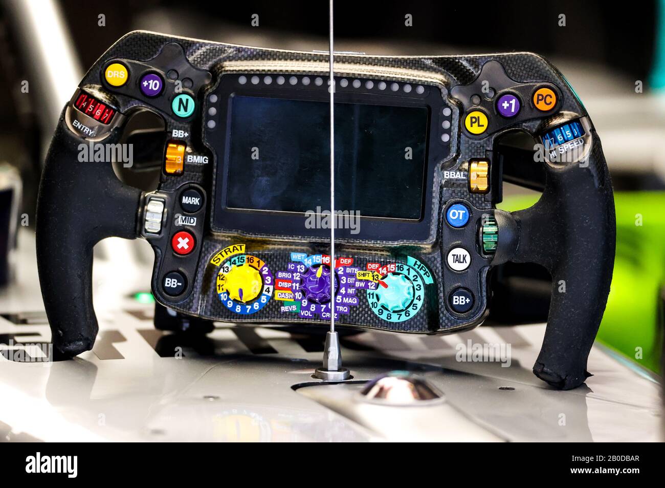 Mercedes f1 steering wheel hi-res stock photography and images - Alamy
