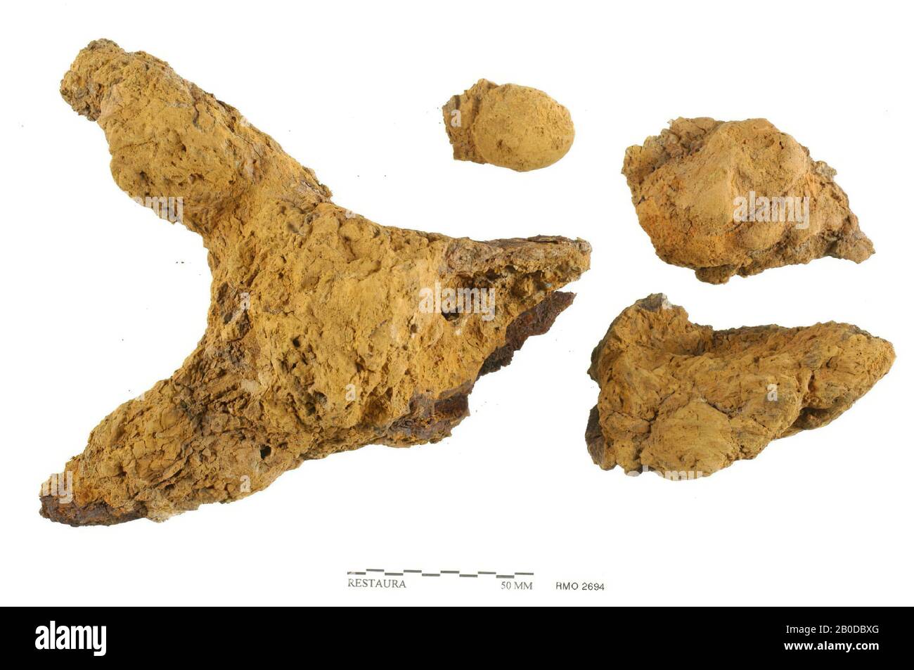 parts of boat hook, parts of boat hook, iron, 20.0 x 12.9 cm, x ...