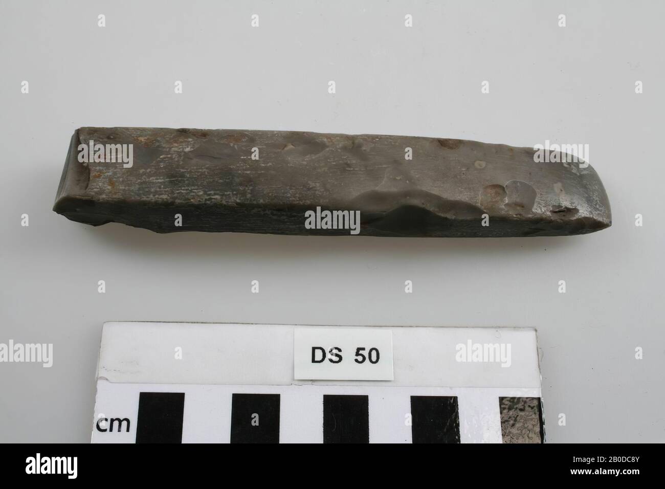 Narrow, polished chisel, slightly damaged., Chisel, stone, flint, 1.9 x ...