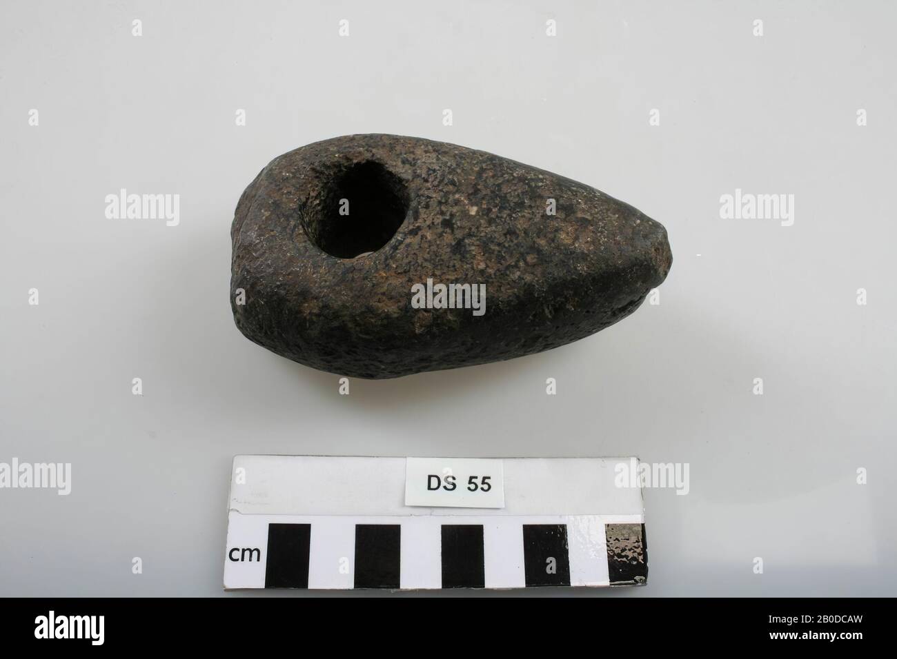 Granite hammer., Hammer, stone, granite, 5 x 5.8 x 10.5 cm, prehistoric ...