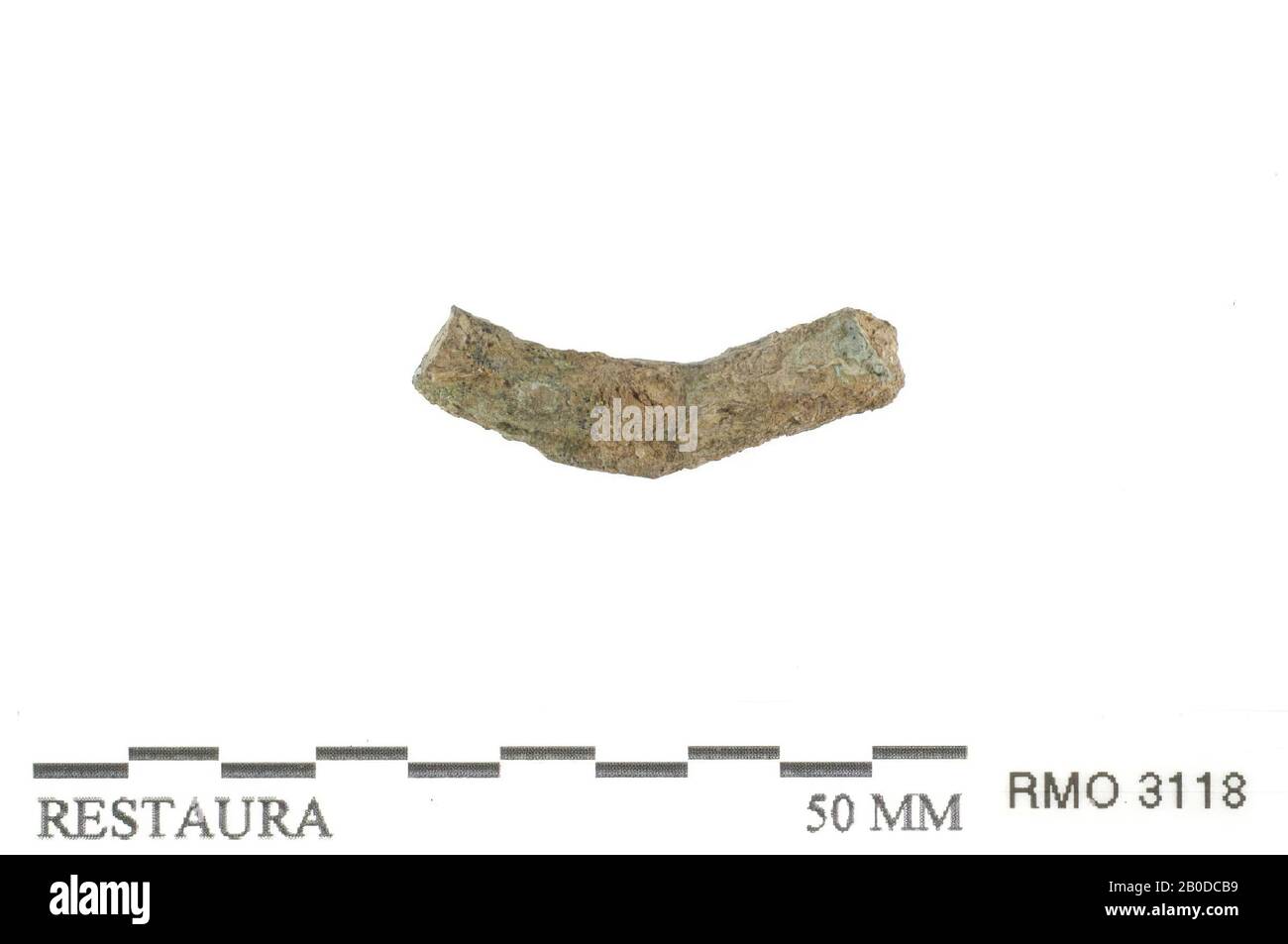 ring fragment, fused, ring fragment, fused, iron, 2.7 x 0.6 cm, x ...