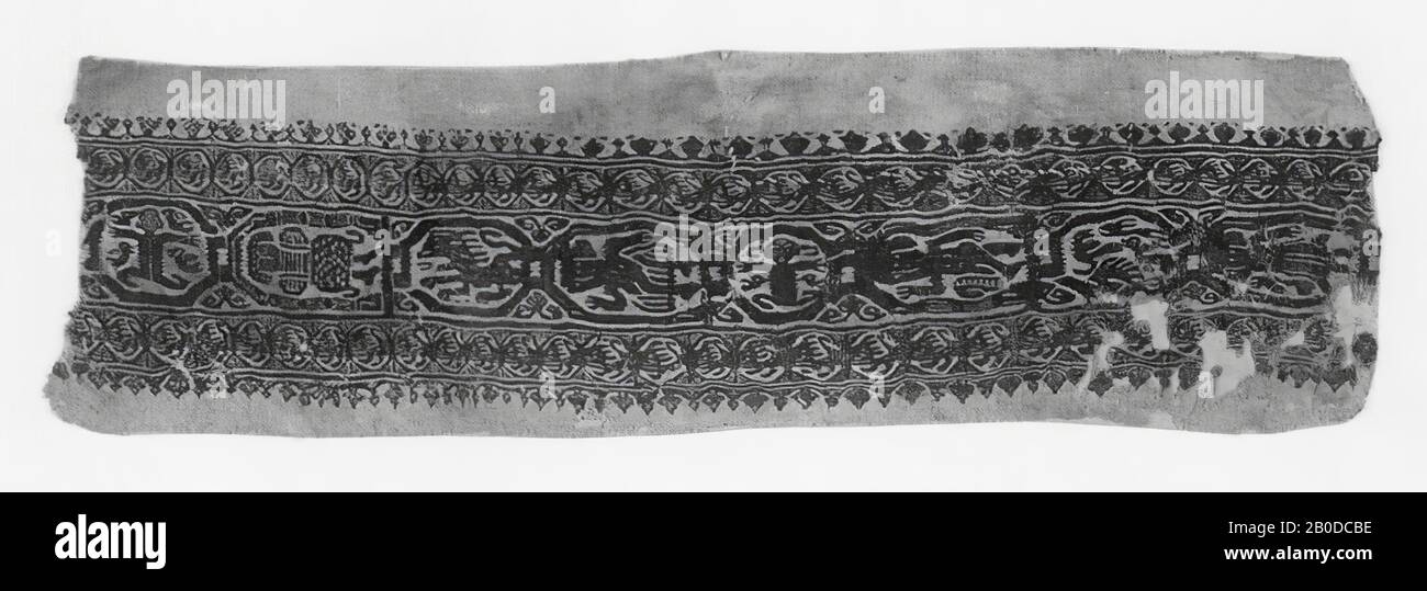 dress, fragment, frieze, medallion, human, animal, fabric, cloth, linen ...