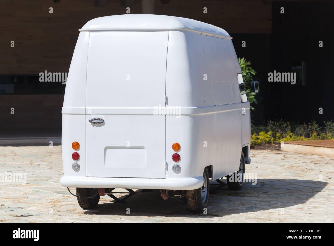 Camper van rear view hi-res stock photography and images - Alamy