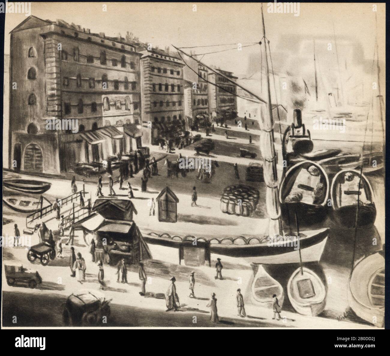 Moïse Kisling ( 1891-1953). Marseille. 1925 Stock Photo - Alamy