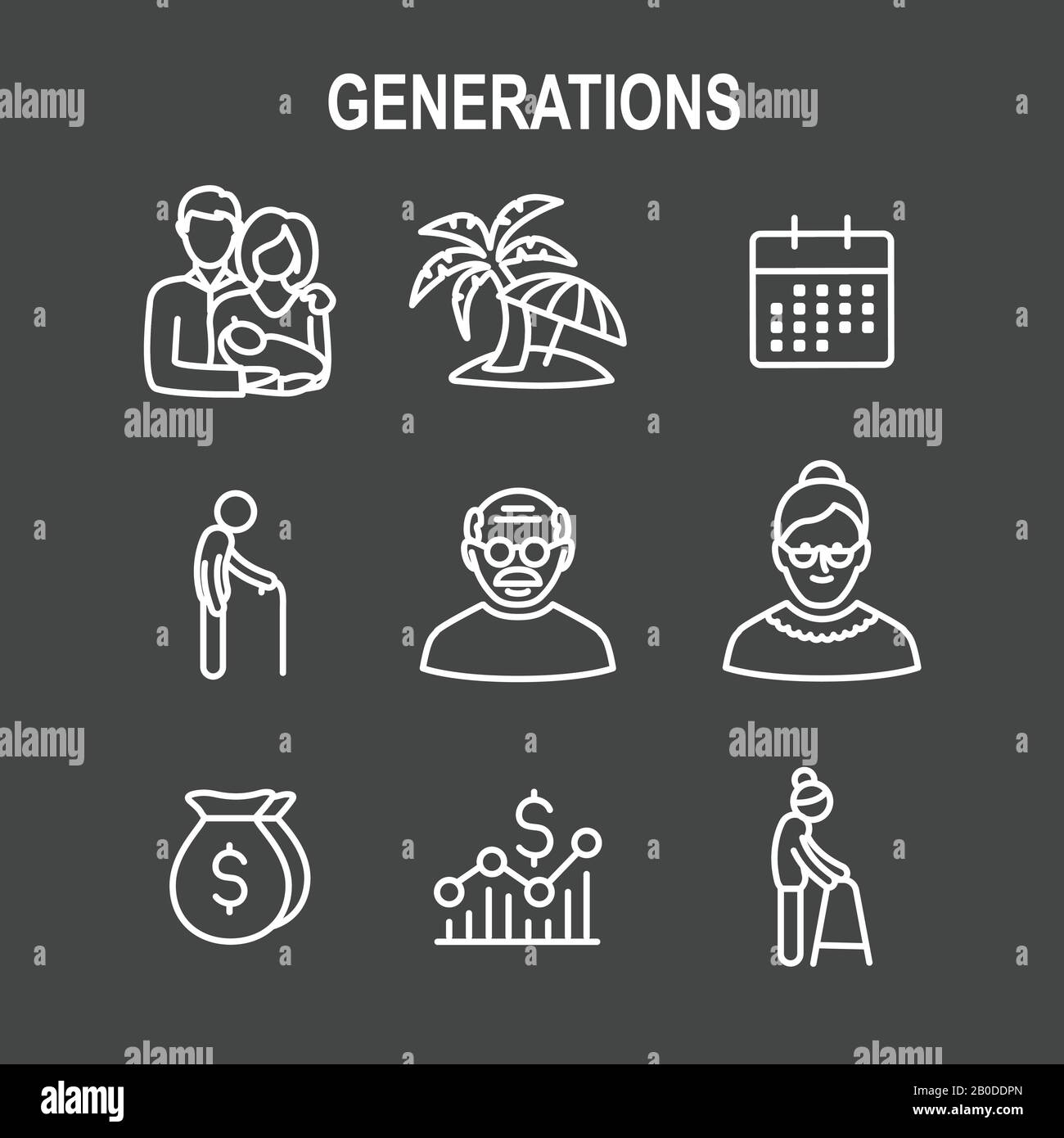 60 to 69 years Stock Vector Images - Alamy