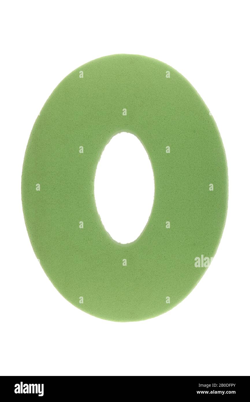 Number zero on white background Stock Photo - Alamy