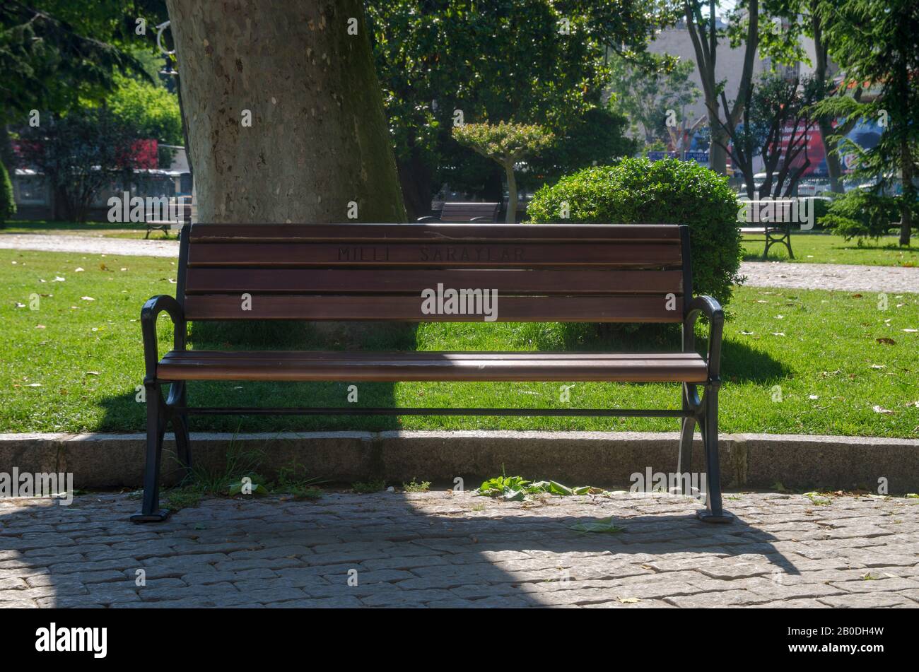 The Empty Bench Stock Photo - Alamy