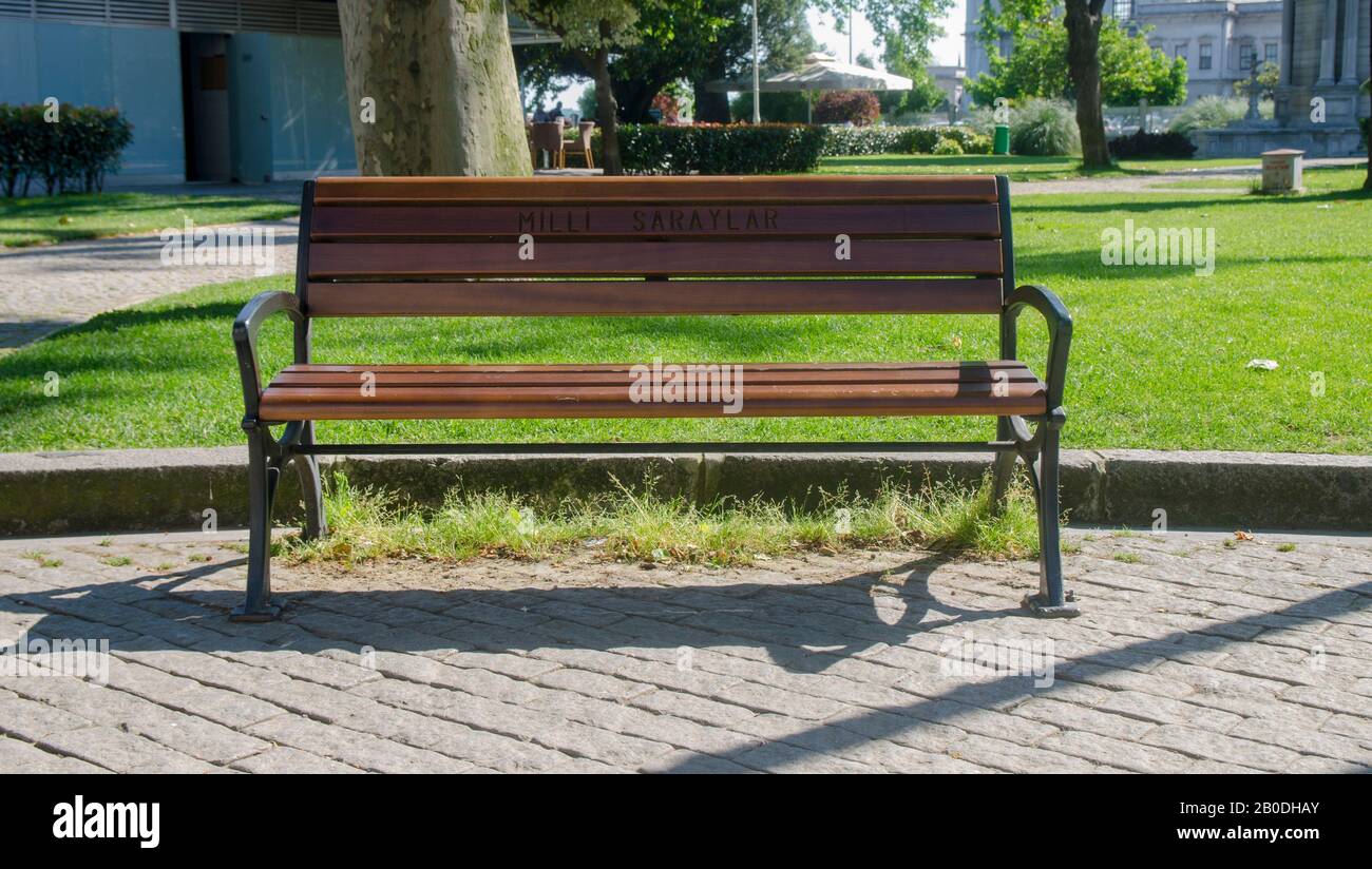 The Empty Bench Stock Photo - Alamy