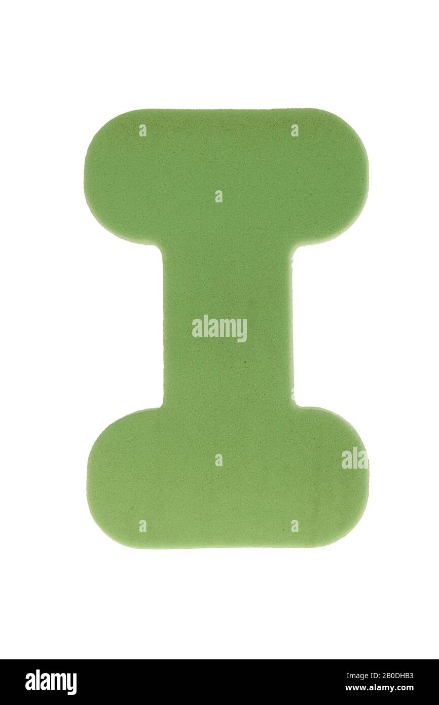 Letter i on white background Stock Photo - Alamy