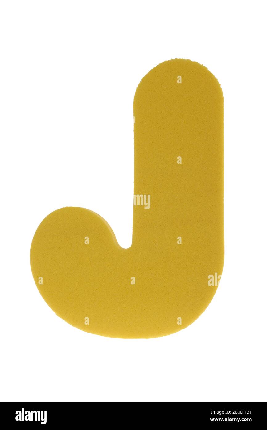 Letter j on white background Stock Photo - Alamy