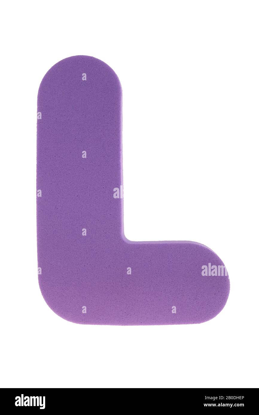 Letter l on white background Stock Photo - Alamy