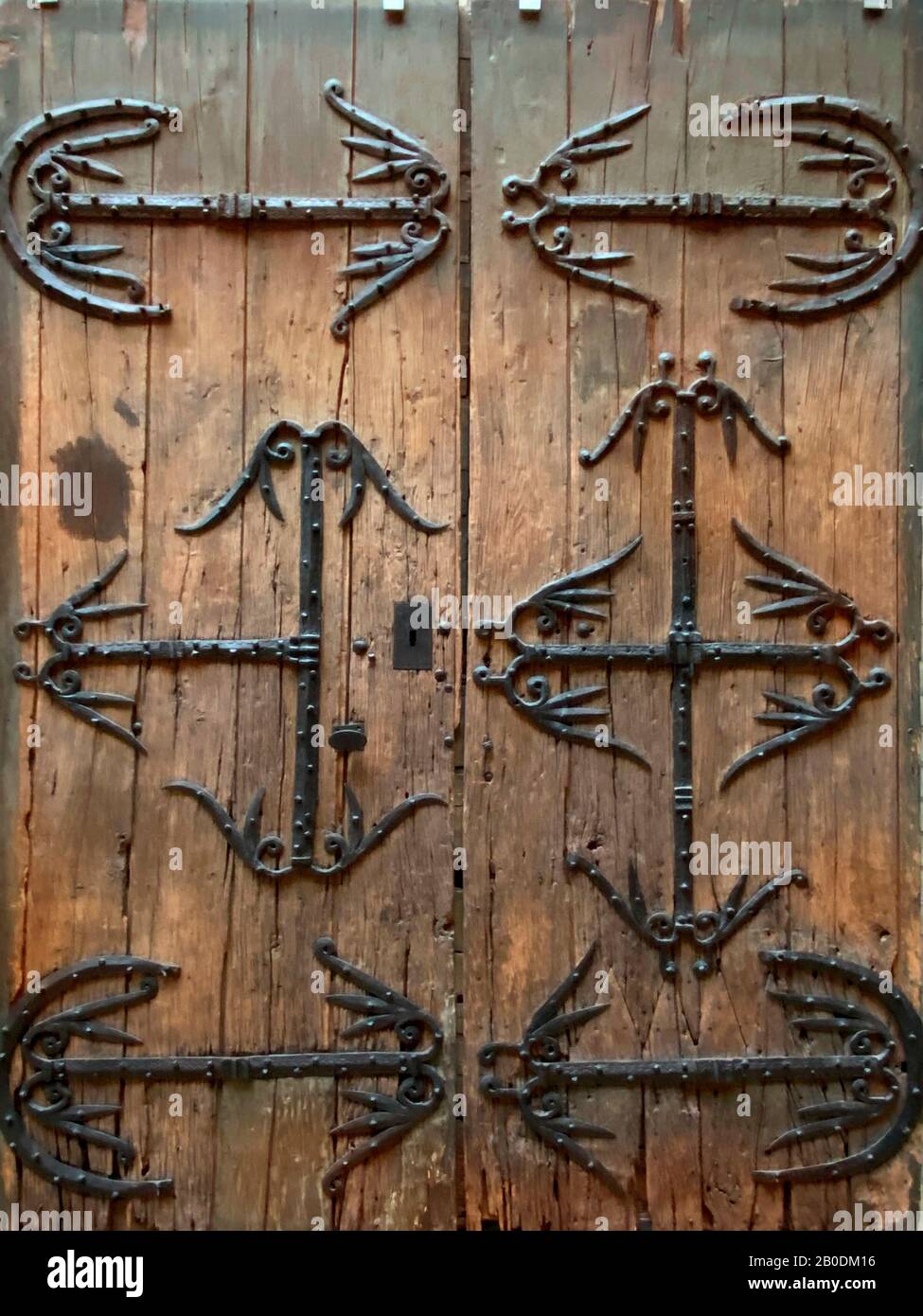 Medieval doors with ironwork (circa 1250) in the Victoria and Albert ...