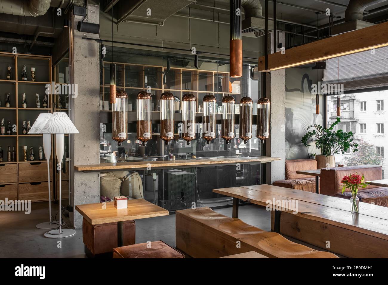 Coffee Shop Interior Window