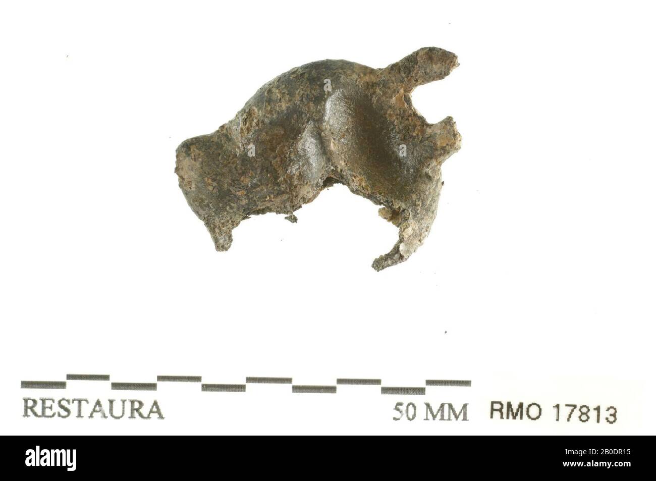 The Netherlands Middle Ages, part of miniature bell, squashed, lead ...