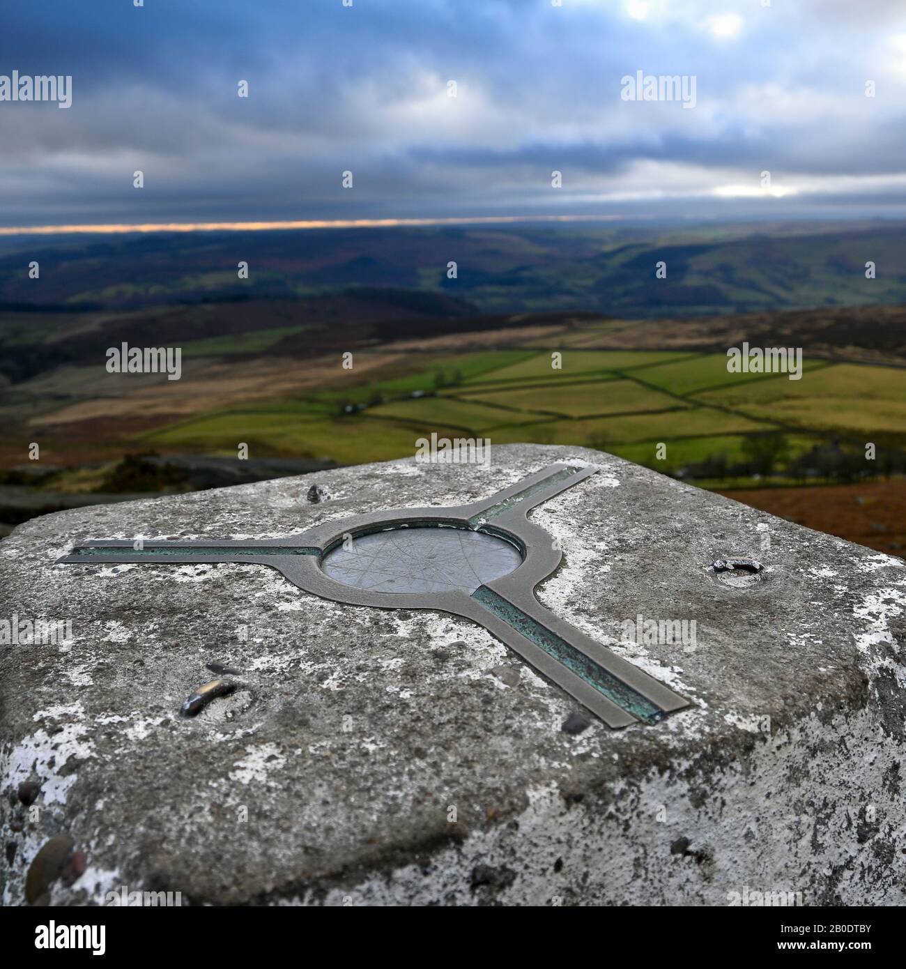 Trig point stanage edge hi-res stock photography and images - Alamy