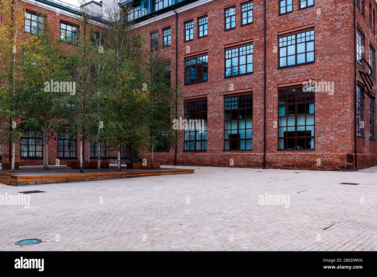 Modern urban architecture; reconstruction of buildings of the old ...